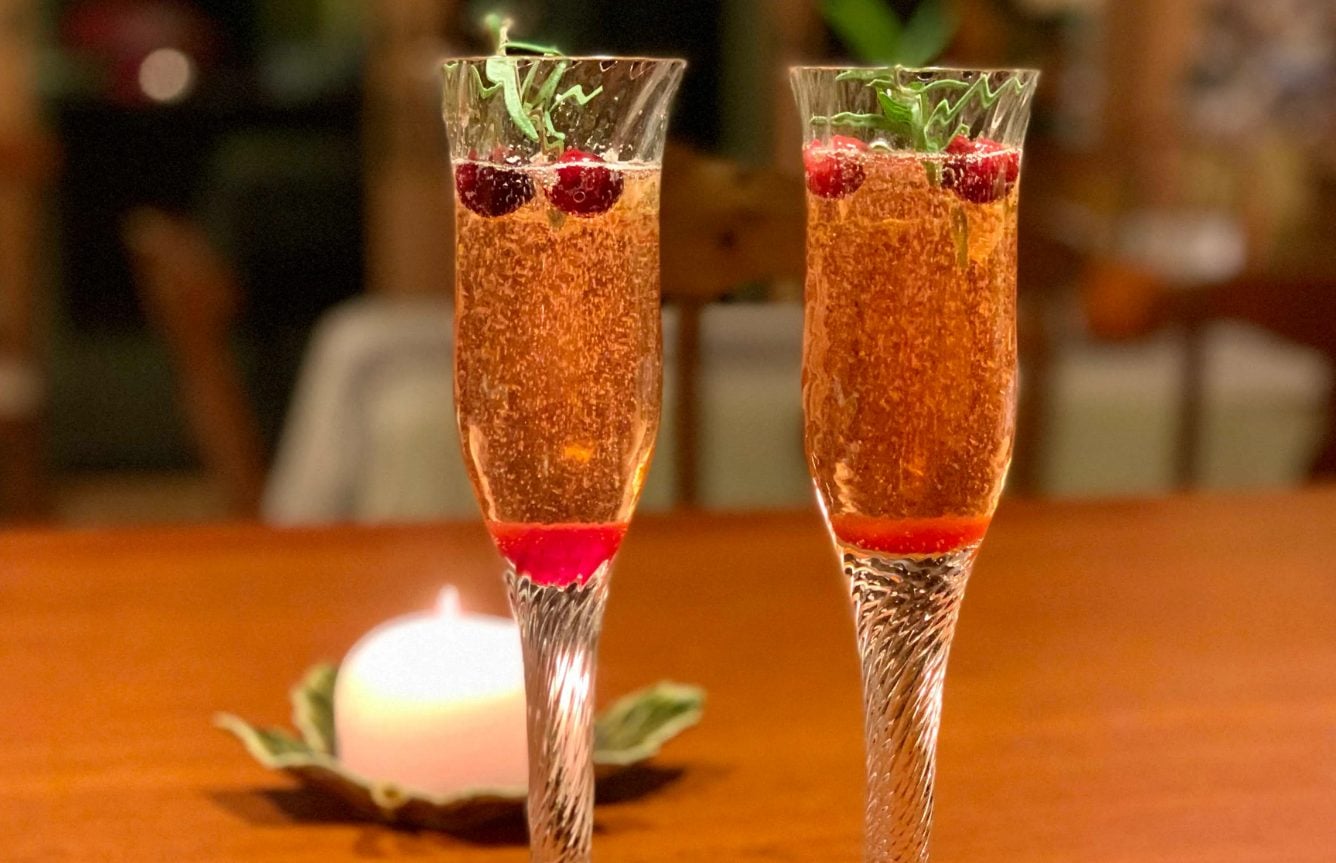 Christmas Cranberry Champagne Sparkler Recipe | Luxury Living